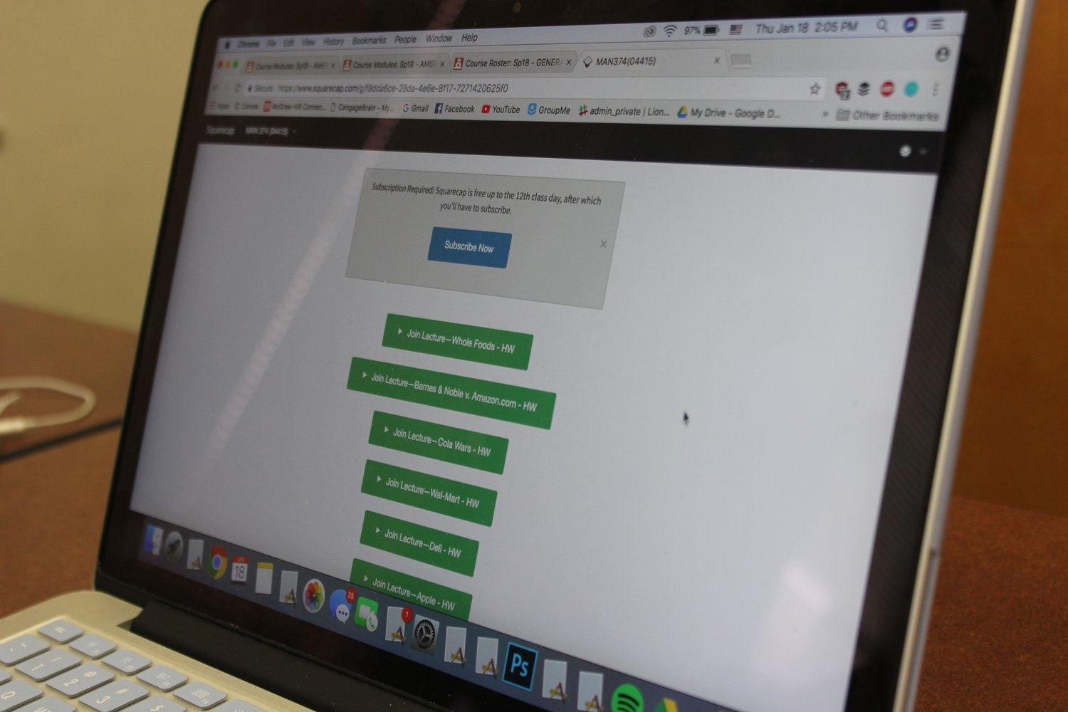 Using Squarecap to Improve Both Student Grades and Instructor Ratings